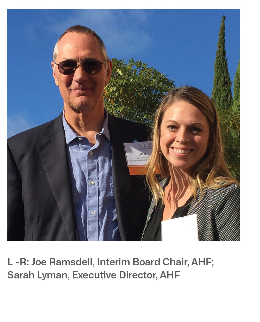 Update from Executive Director Sarah Lyman - Alliance Healthcare Foundation