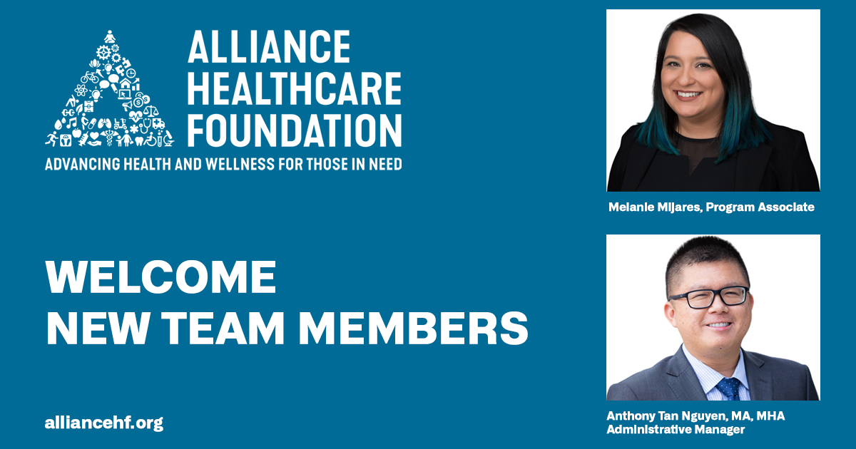 New Team Members - Alliance Healthcare Foundation